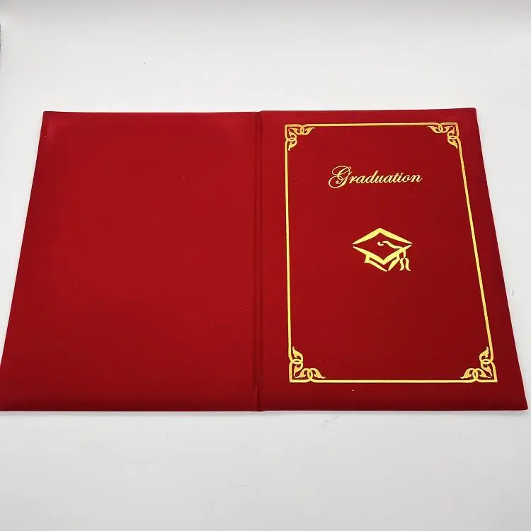 Custom Logo Double Sided Suede Velvet A4 File Pages Rexine