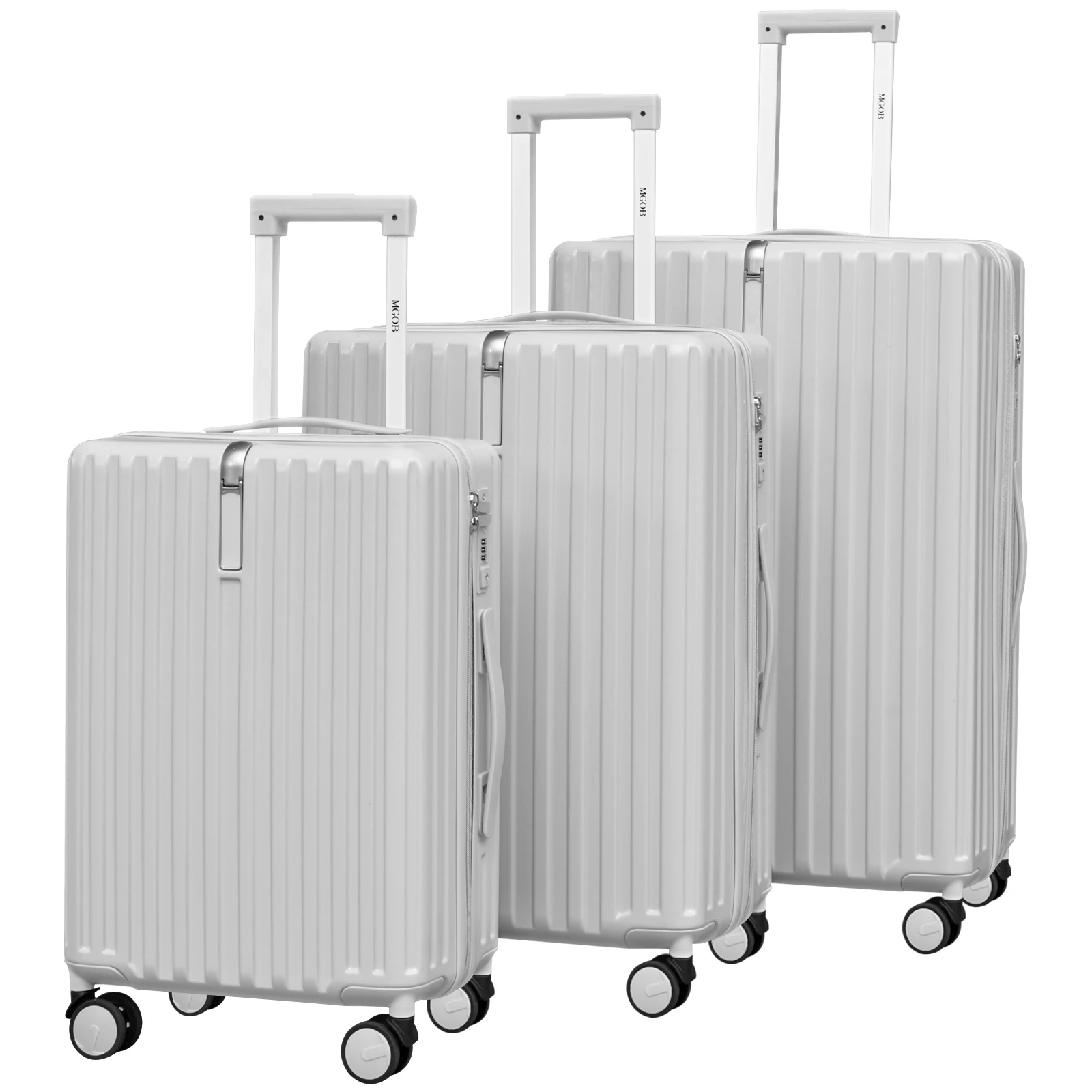 MGOB PC Cabin Smart Luggages Hard Shell Travelling 3Pcs Custom Luggage ...