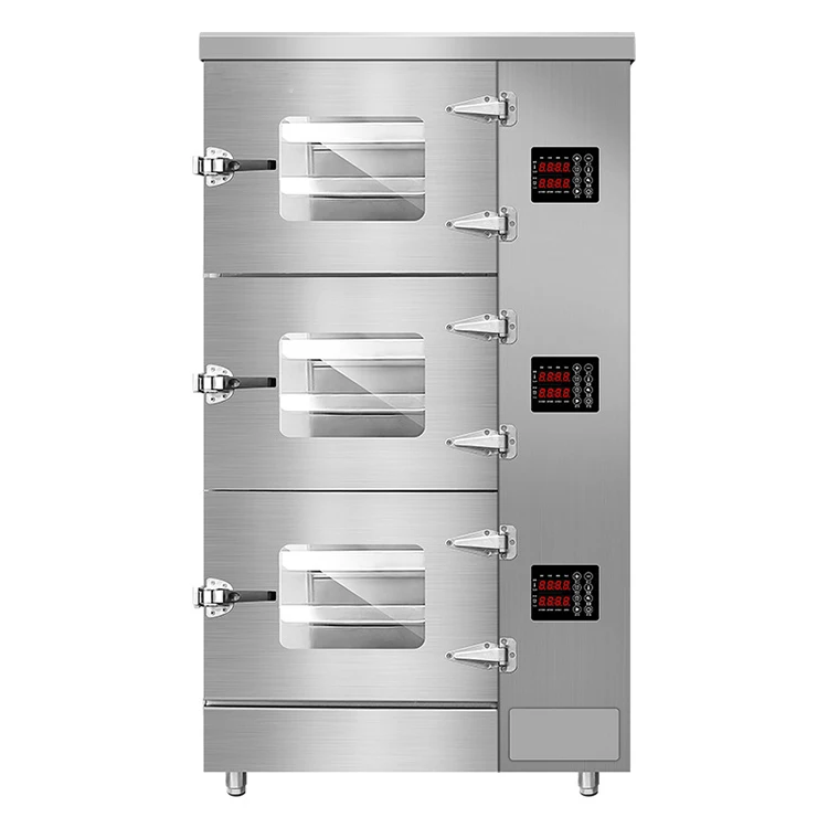 Commercial Double Door Rice Roll Steamer Cooker Gas Model Electric ...