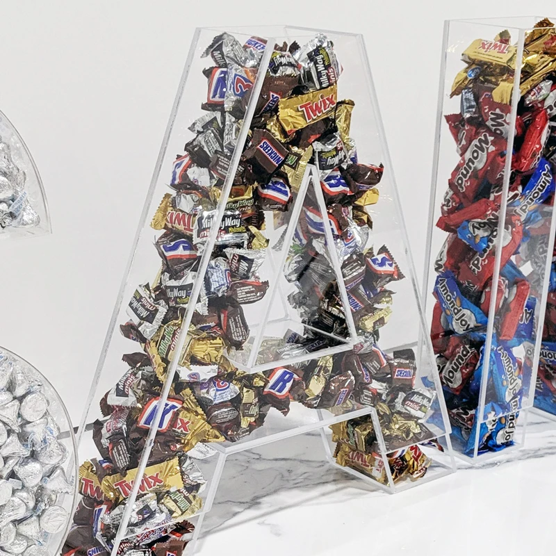 Acrylic Display Rack - Candy Box Display Case for Weddings