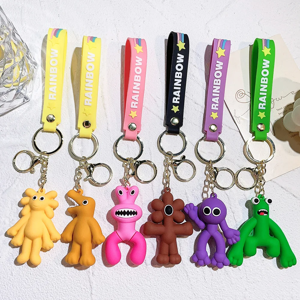 Customised 3D 2D Anime Keychain Logo Rubber Strap Cartoon