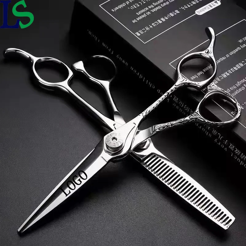 Professional Stainless Steel Hair Cutting Scissor Salon Barber Shear ...