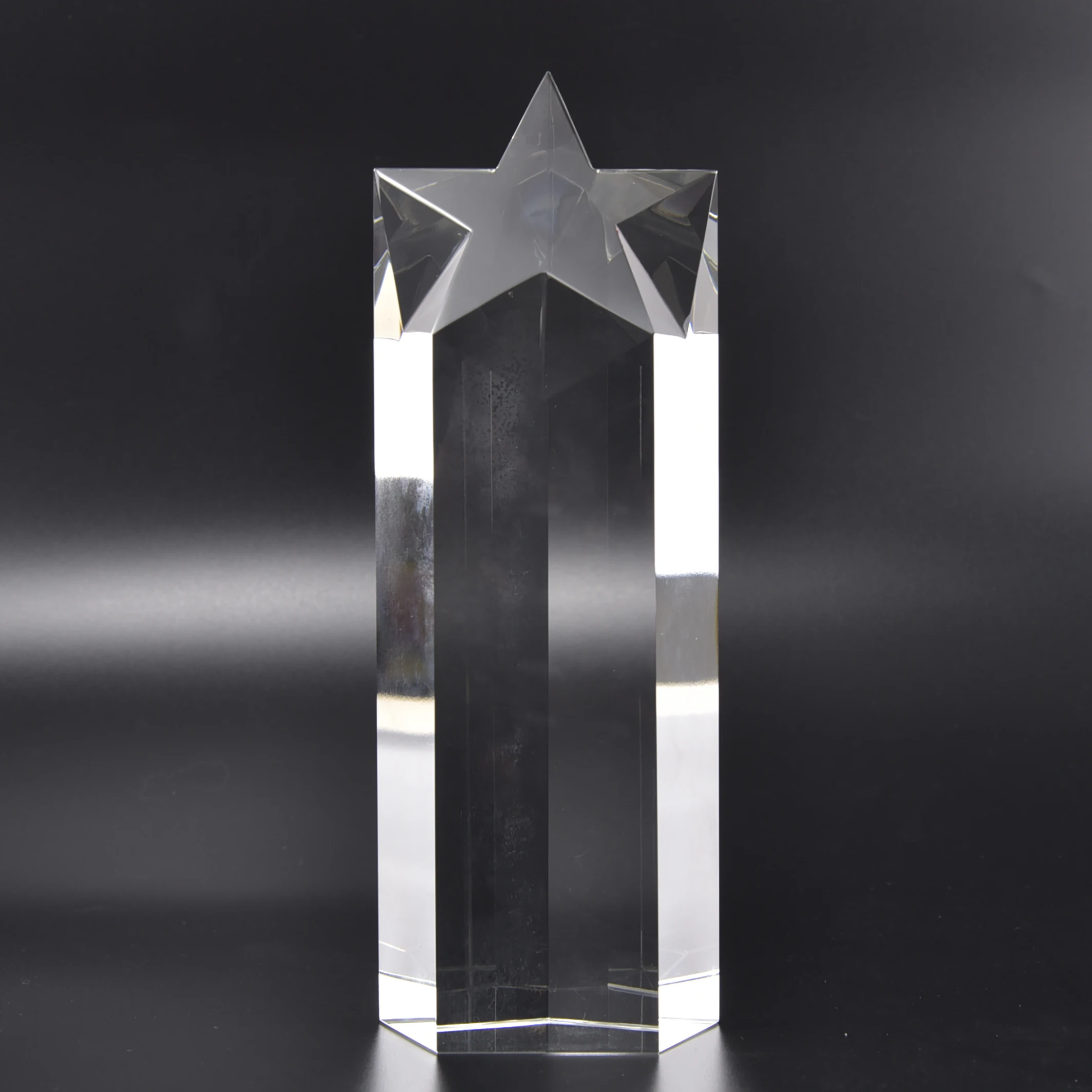 Wholesale Star Shape Glass Award Trophy Crystal Custom New Design Star ...
