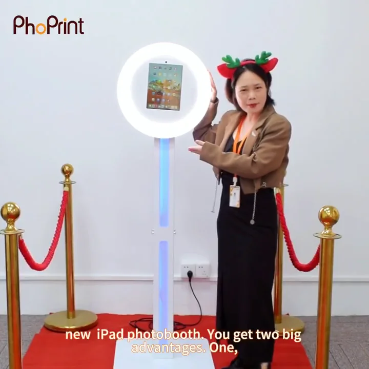 Custom Photo Booth Tent Ring Light Wedding Event Ipad Selfie Photo ...