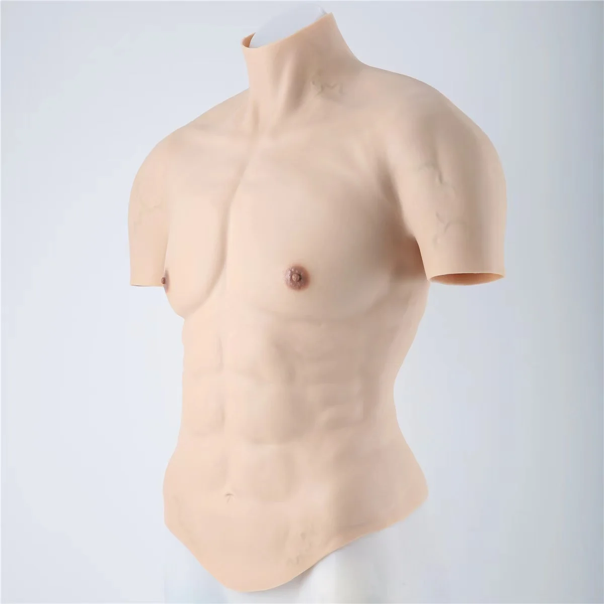 Professional Supply Cosplay Silicone Realistic Soft Fake Muscles Belly