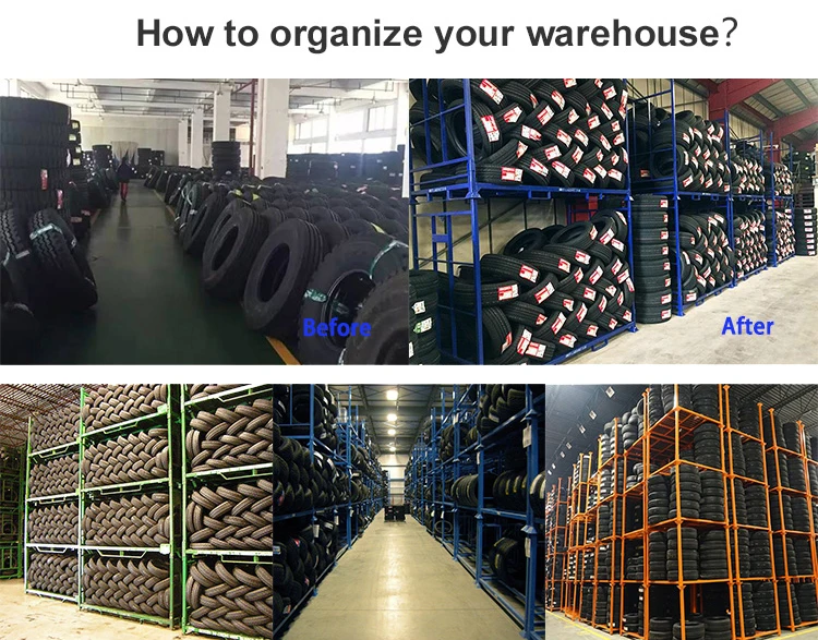 Heavy Duty Industrial Racking System Powder Coated Steel Folding ...