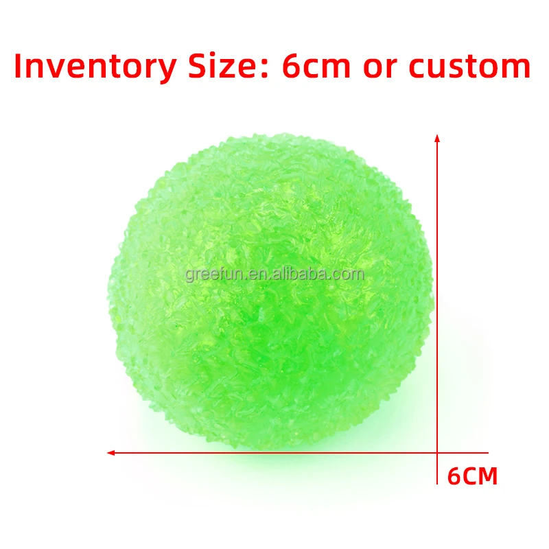 2022 New Crystal Stress Ball Fidget Glitter Ball Super Soft Sensory ...