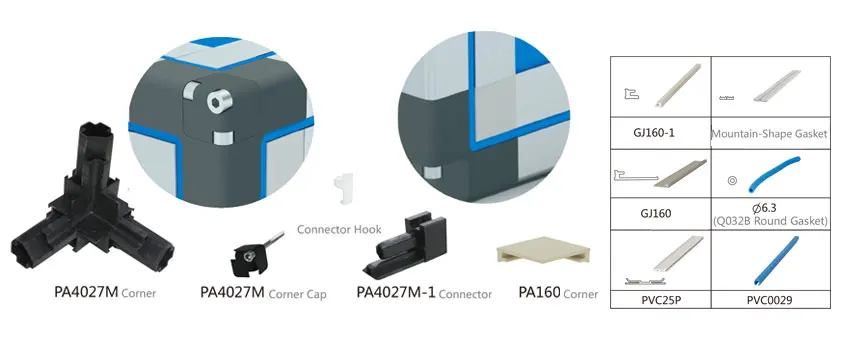 Compact Air Handling Unit - Pentapost Frame Made by Aluminum Profile
