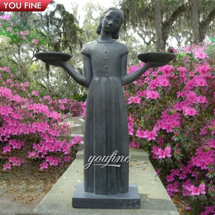 Custom Life Size Garden Bronze Bird Girl Statue| Alibaba.com