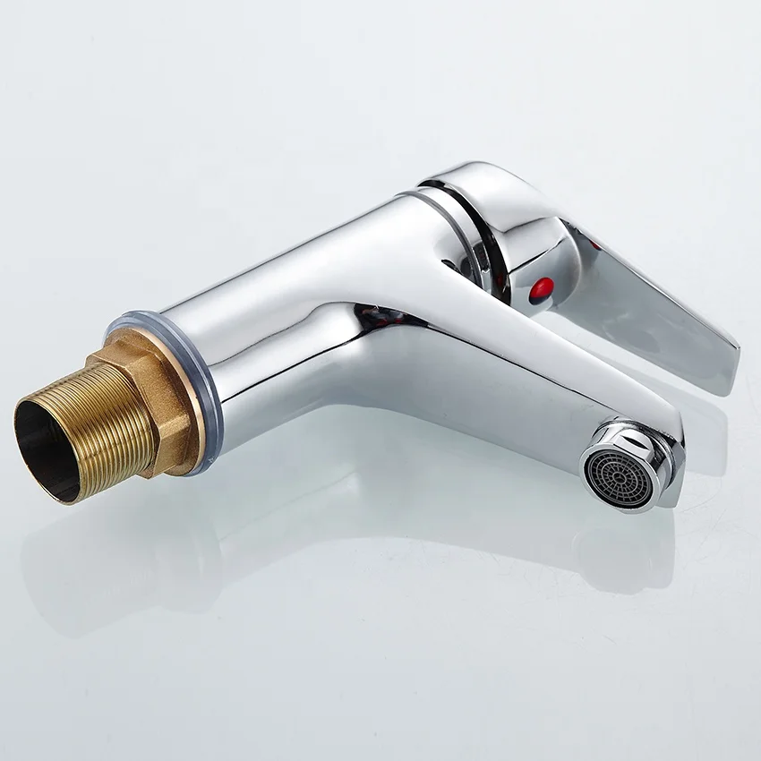 Single Lever Hot and Cold Water Deck Mounted Wash Hand Basin Mixer ...