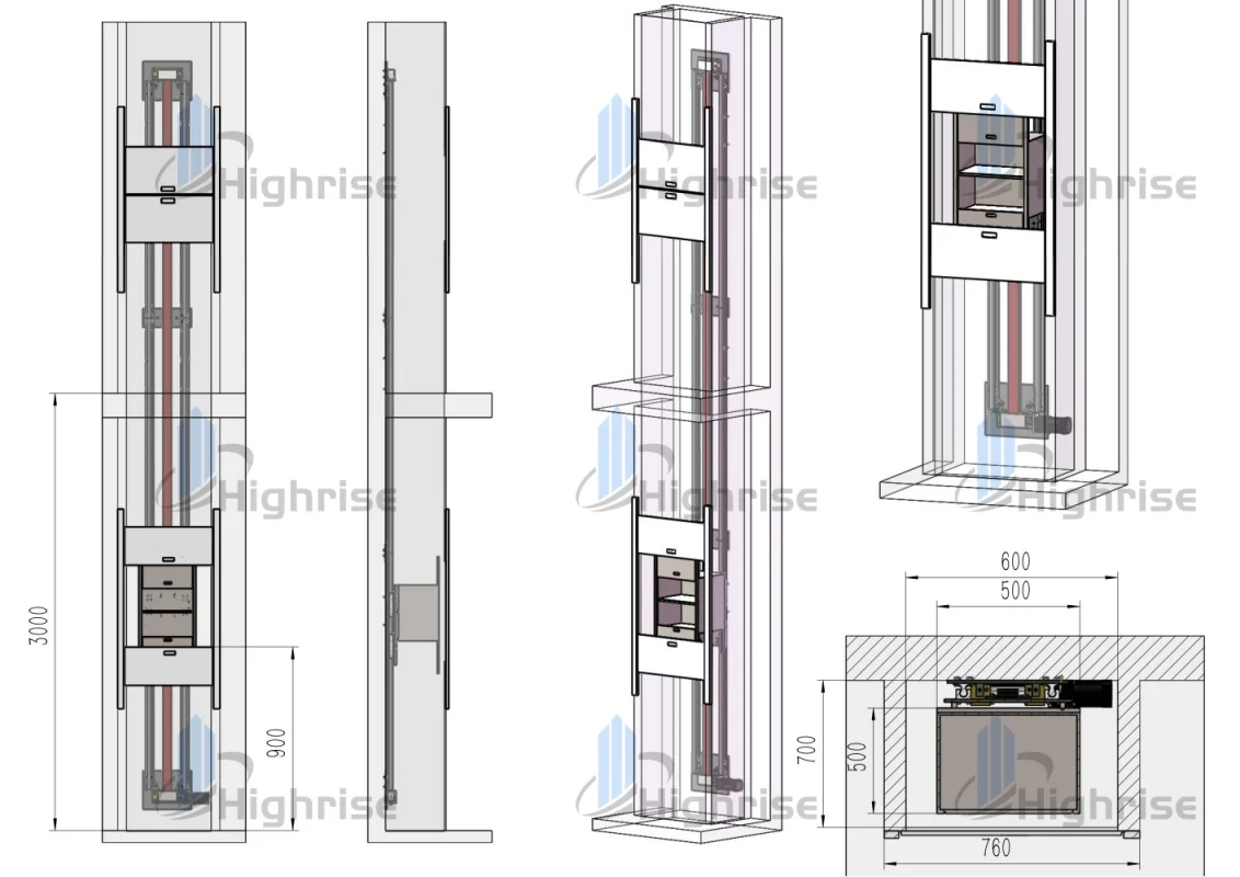 Dumbwaiter Food Elevator Lift for Restaurants – Durable Stainless Steel ...