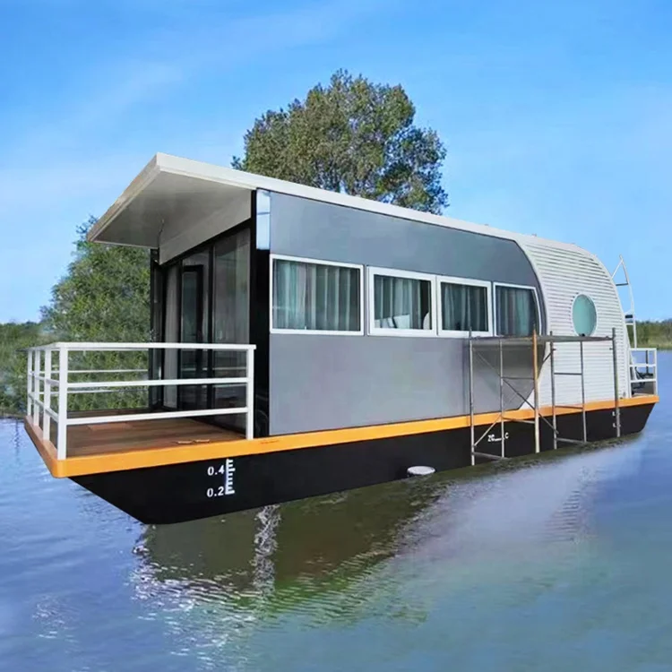 Floating Water House - Luxury Prefab Boat House for Sale