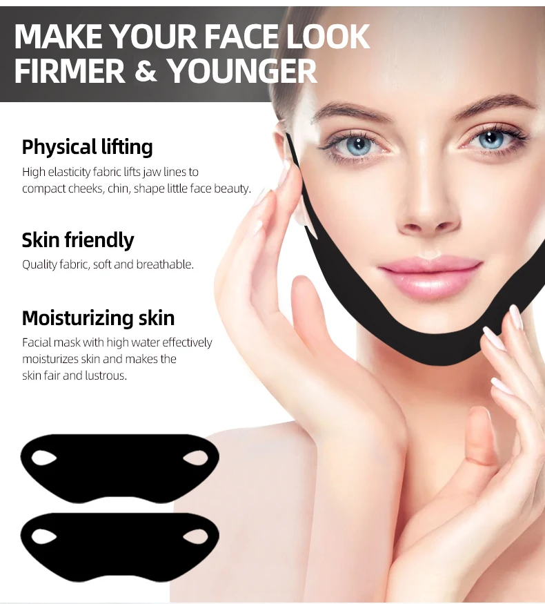 Free Samples V Shaped Slimming Face Mask Double Chin Reducer,V Shape ...