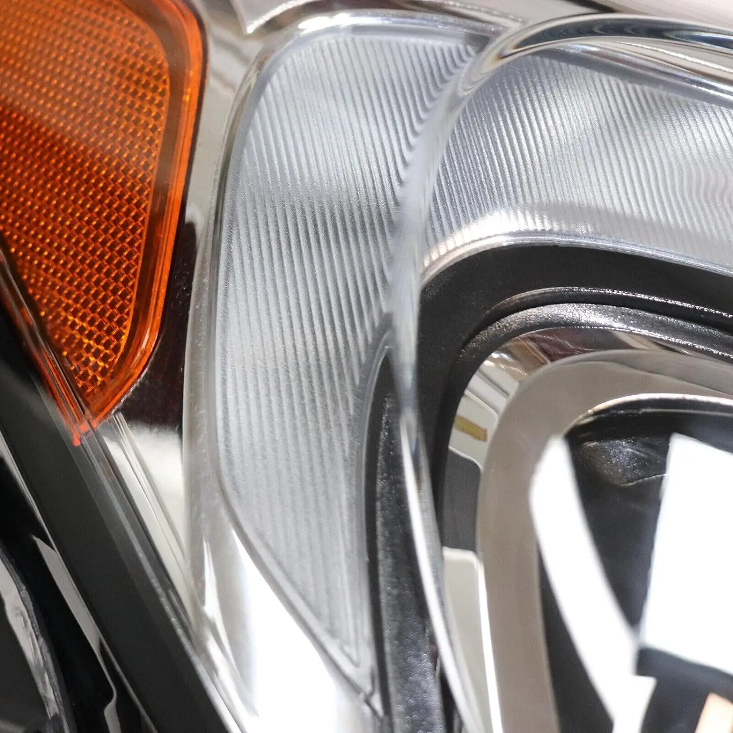 Xenon Led Drl Headlights Headlamp Assembly Left Right Chrome Clear Lens ...