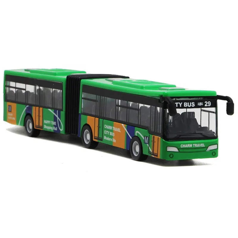 Smart City Kids Die Cast Model Cars 1:64 Pull Back Toy Bus