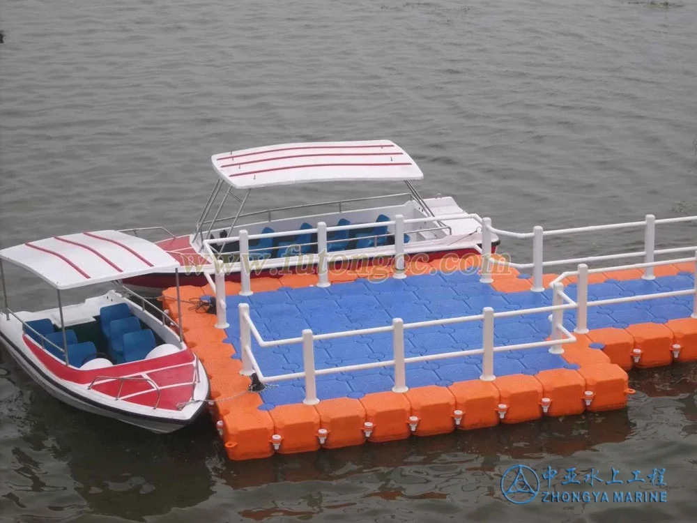 Floating Work Platform Modular Pontoon Marina Dock Jetty Jet Ski Float ...