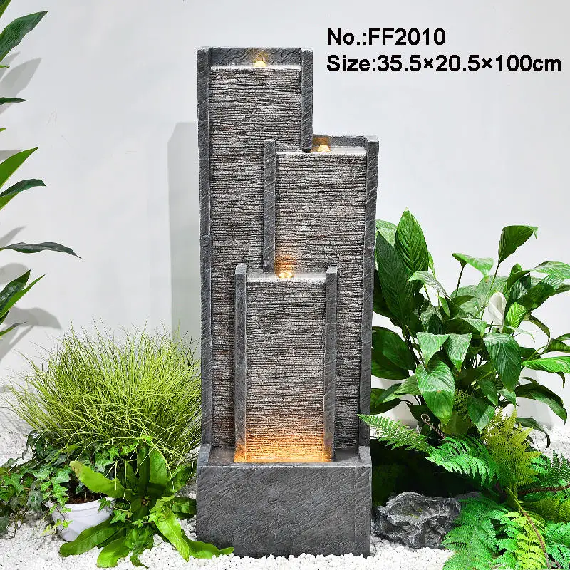 Geometric Water Fountain - Elegant Home & Garden Decor