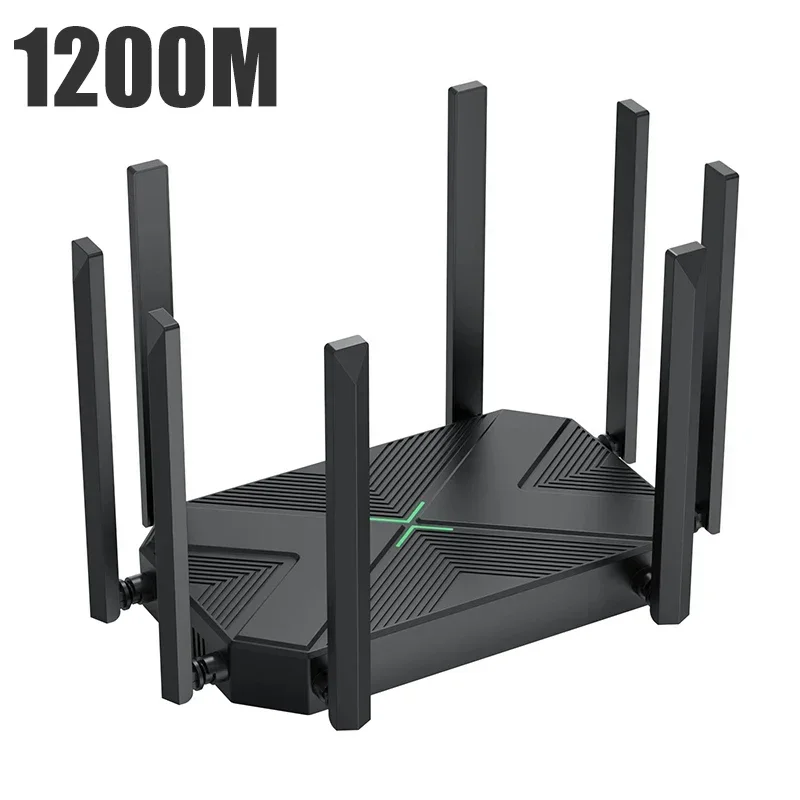 8 Antenna 1200M Wireless Wifi Router 2.4G 5G RJ45 WAN LAN Modem 300Mbps ...