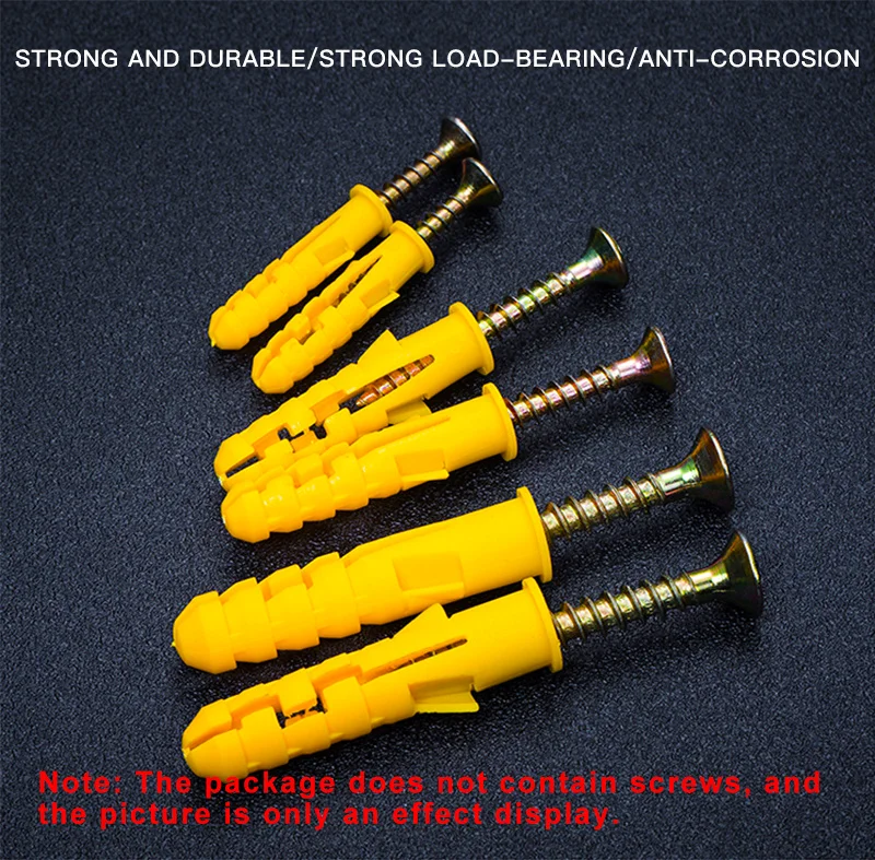 M6 M8 M10 M12 Ribbed Plastic Anchor Wall Plastic Expansion Pipe Tube ...