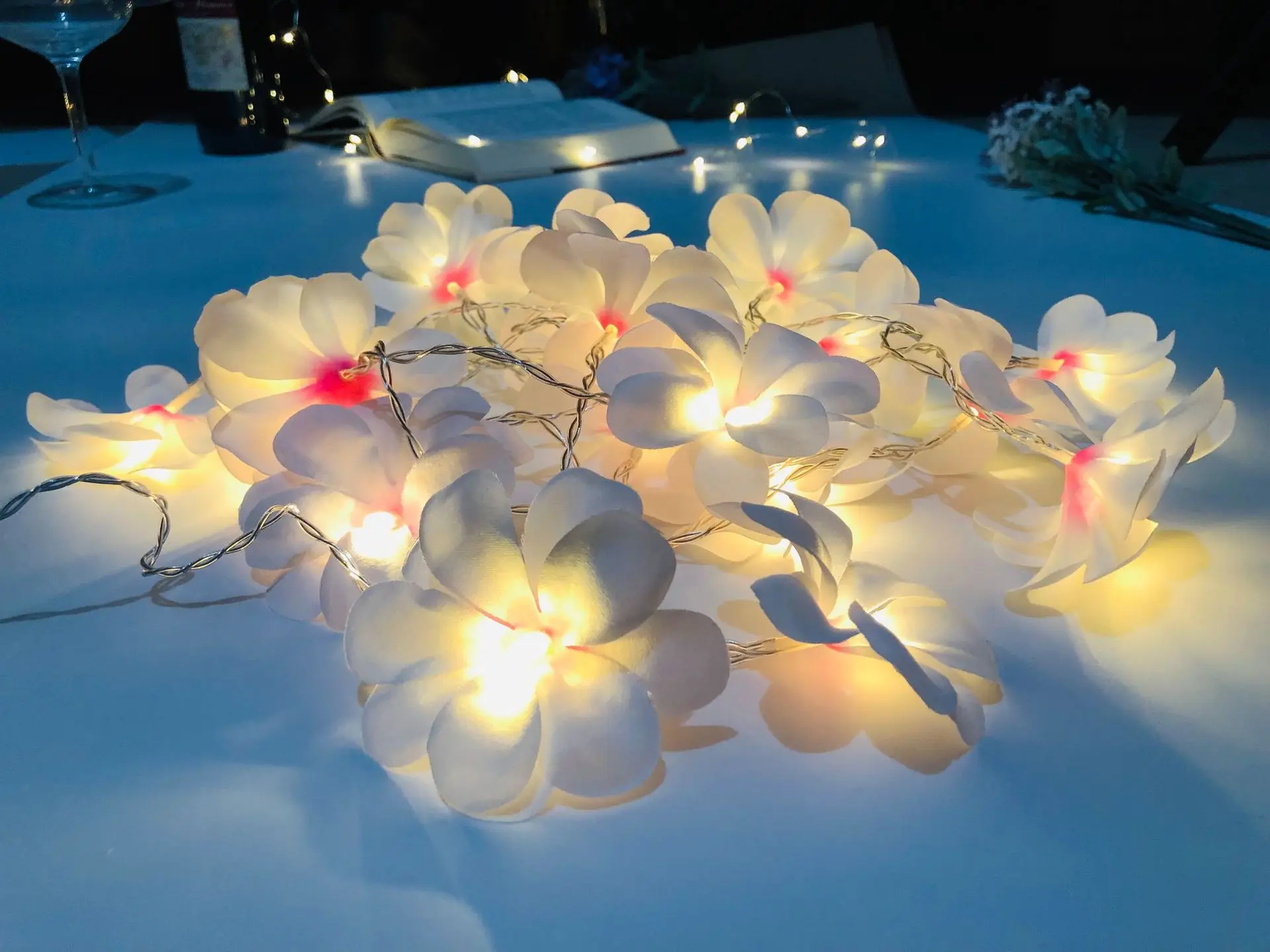 Frangipani Flower Led Led String Light With Flower Other Wedding ...