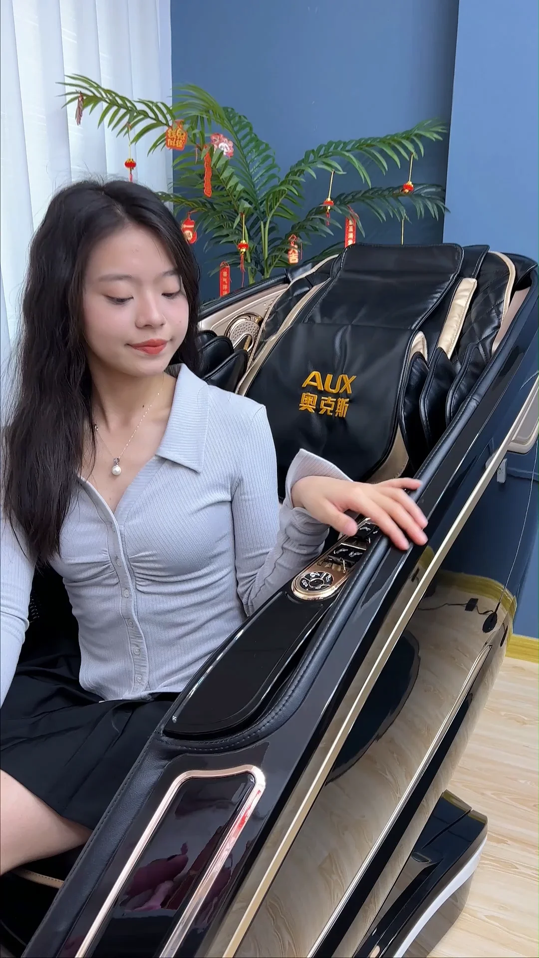 Luxury Massage Seat Zero Gravity Armchair Massagesessel Sl Track 4d ...