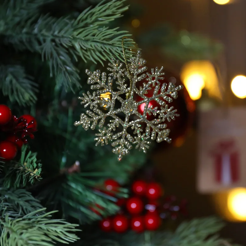 Decorative Plastic Christmas Tree Decoration Flake Accessories ...