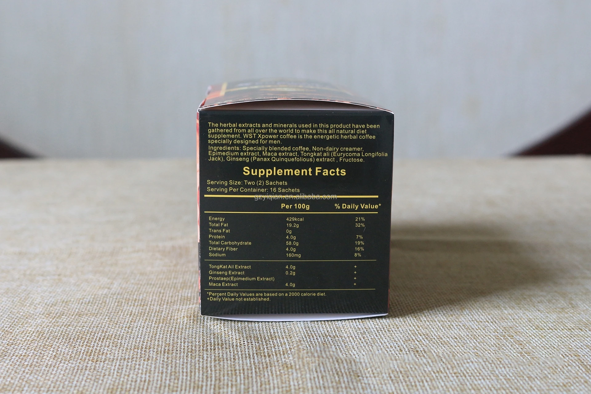 Boost Energy Kidney Coffee Men X Power Instant Coffee with Tongkat Ali ...