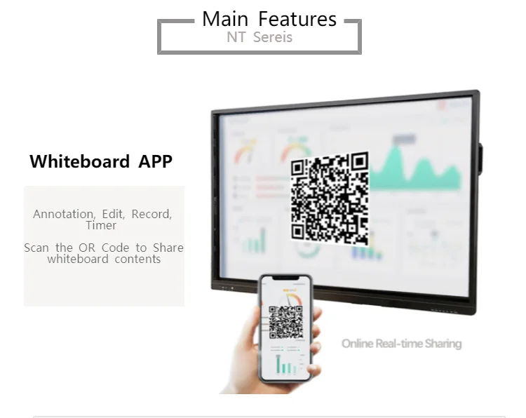 China Interactive Whiteboard Zero Bonding Interactive Flat Panel ...