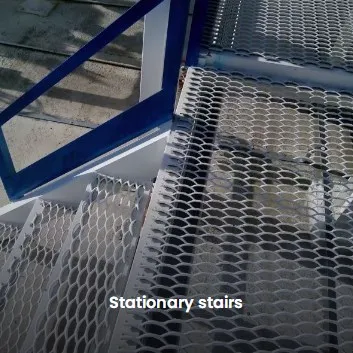 Low Carbon Steel Expanded Metal Mesh Stair Treads Diamond Hole Powder ...