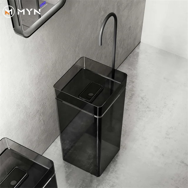 Crystalloid Pedestal Sinks - Modern, Durable Bathroom Solutions