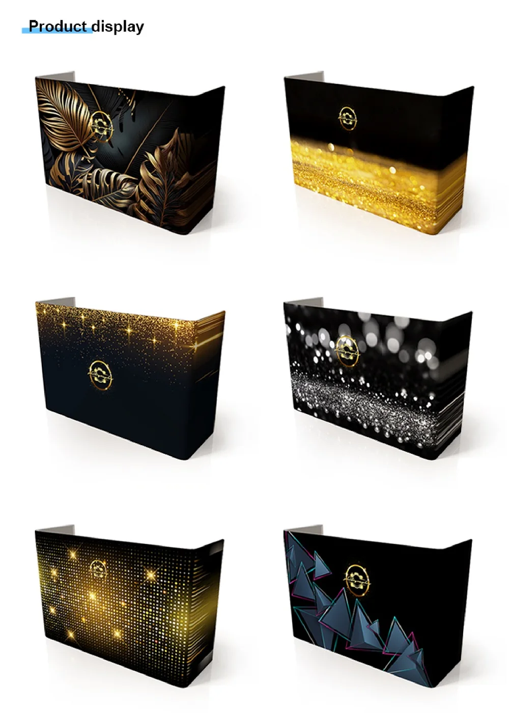 Custom Logo Semi Circle DJ Facade Booth for Weddings & Events ...