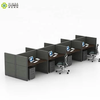 Modern Office Cubicles Modular Office Desk 8 Person Office Partition ...