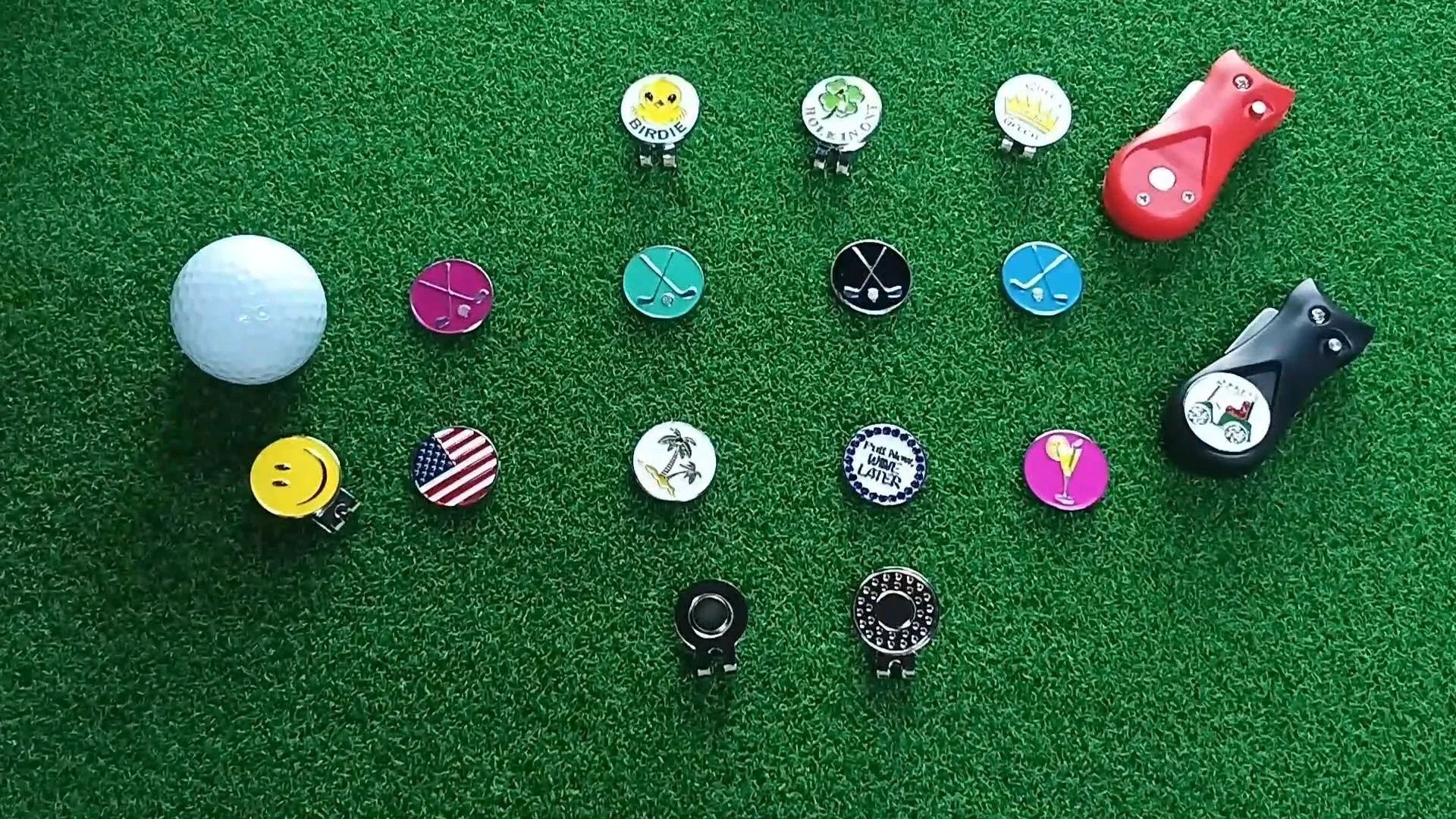 Middle Finger Lifts Golf Ball Marker With Magnetic Hat Clip Funny ...