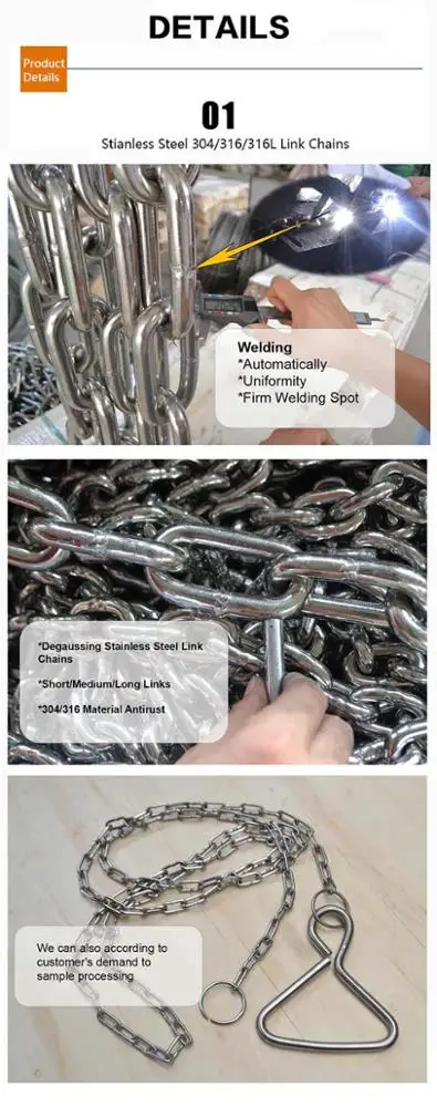 Stainless Steel 316 304 Din766 Standard Stud Link Anchor Chain - Buy Boat Anchor Chain,Anchor ...