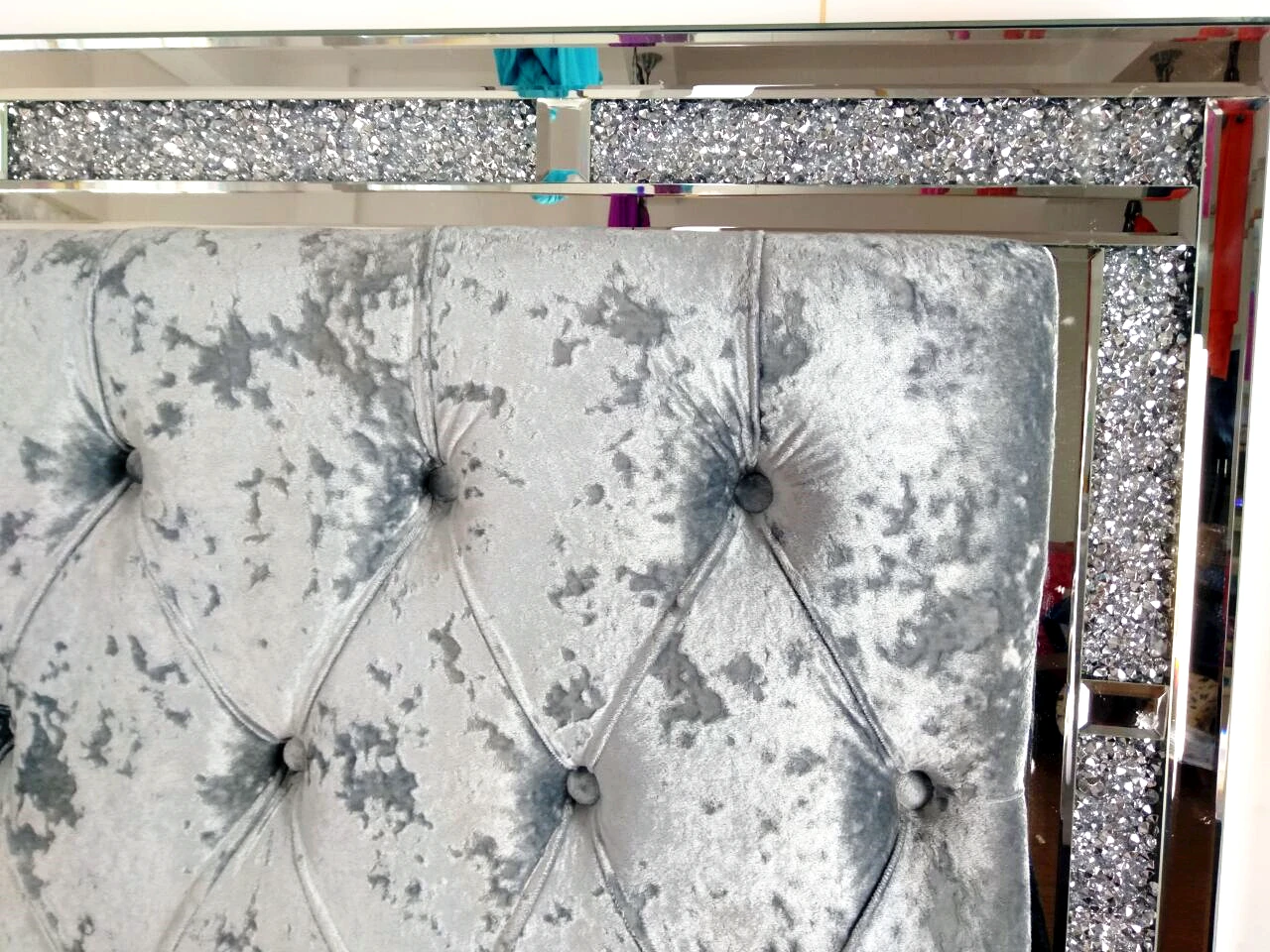 2021 Diamond Crystal Upholstered Modern Bed For Bedroom Furniture - Buy ...