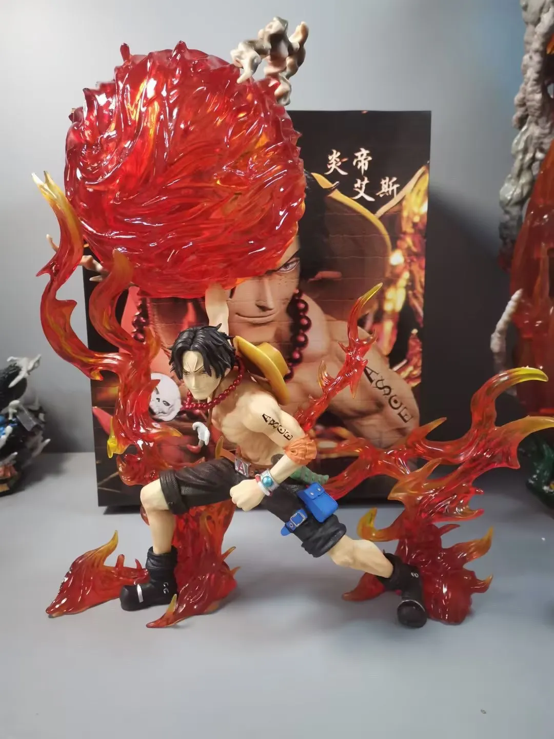 Anime One Pieced Ace Action Figure Toys Portgas D Ace Manga Figurine Gk ...