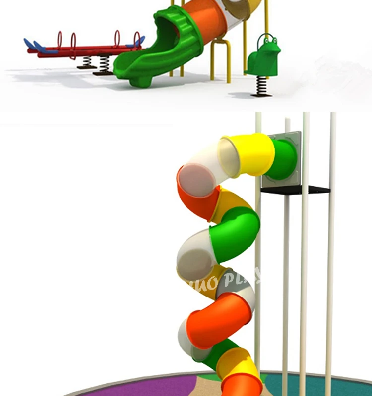 Children Playground Plastic Tube Slide Parts - Fun & Safety