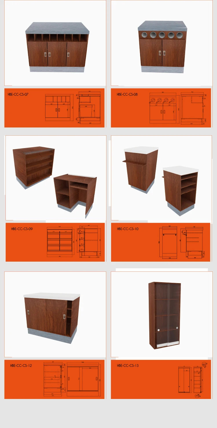 Supermarket Convenience Store Express Cashier Counter Wood Service ...