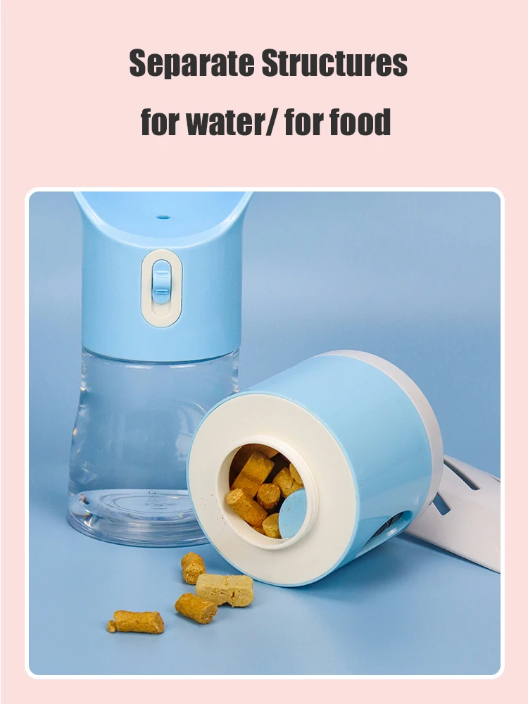 4 In 1 Portable Dog Drinking Water Feeder Multifunctional Pet Travel ...