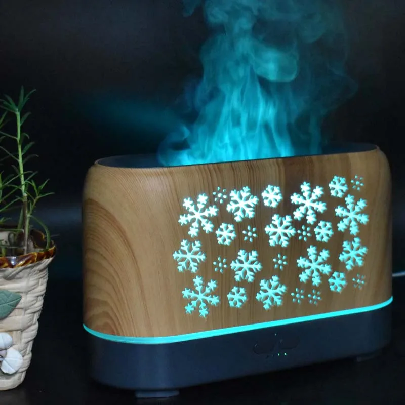Remote Control Flame Aroma Diffuser Air Humidifier Aroma Essential Oil ...