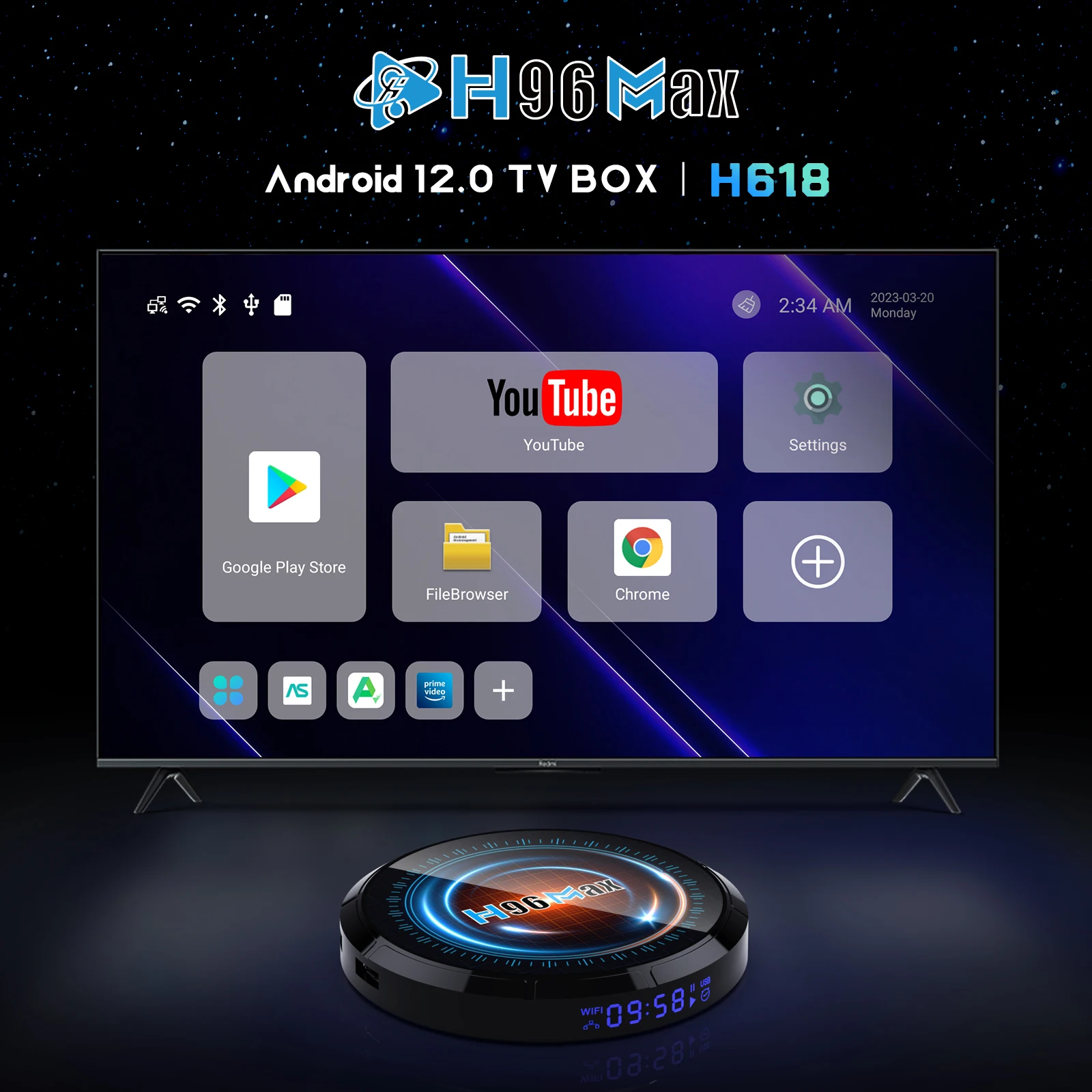 2023 Newest H96 Max H618 Android 12 Set-top Box 4gb 32gb 64gb Dual Wifi ...