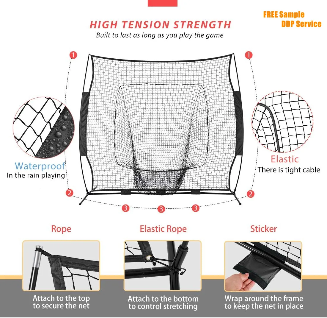 BN01B Portable Training Baseball Net - Durable & Customizable