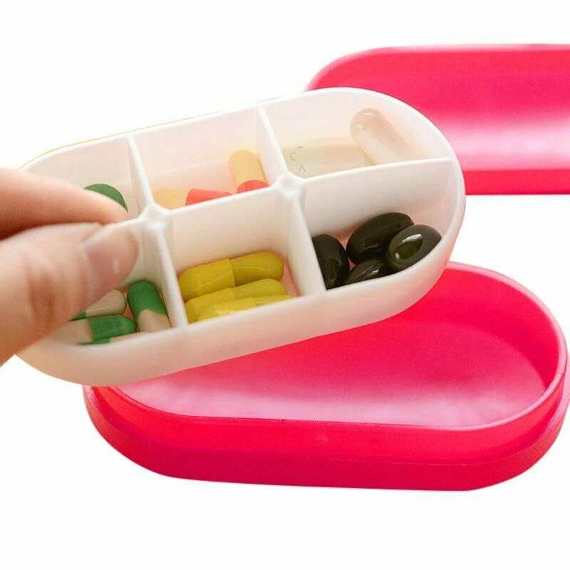 Customization High Quality Capsule Plastic Pill Box With 6 Plastic ...