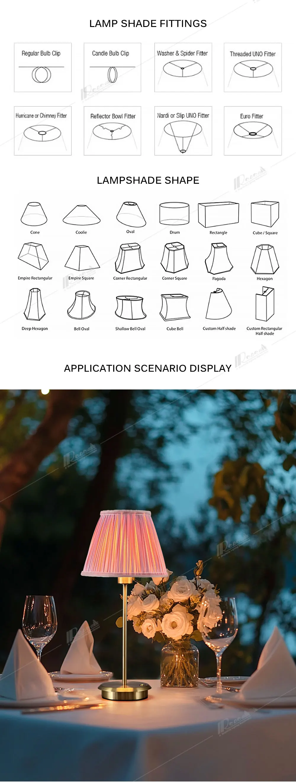 Simple Design Table Lamp Shade Customize Fabric Shade Desk Lamp ...