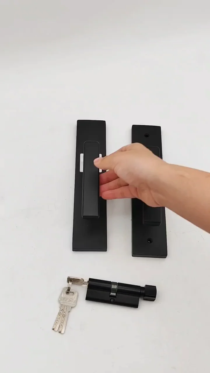 Modern Simple Design Zinc Alloy Cast,Square Lever Bedroom Door Handle ...