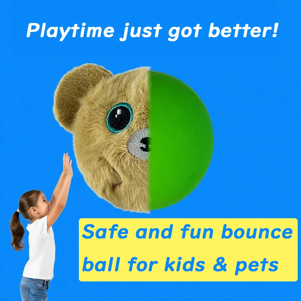 Plush Toy Stuffed Animals Bounce Ball Series - Soft & Durable