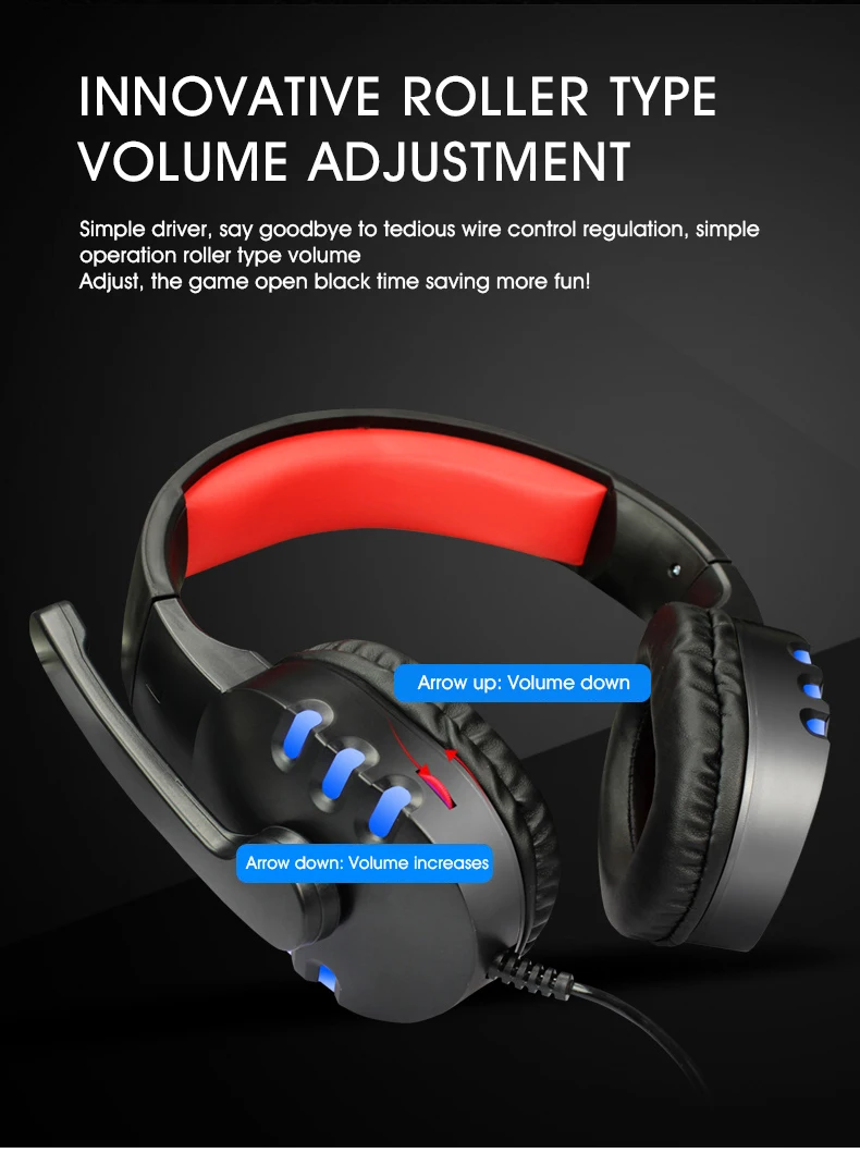 Fashion Design Wholesale Gaming Headset Adjustable Over-ear Handsfree ...