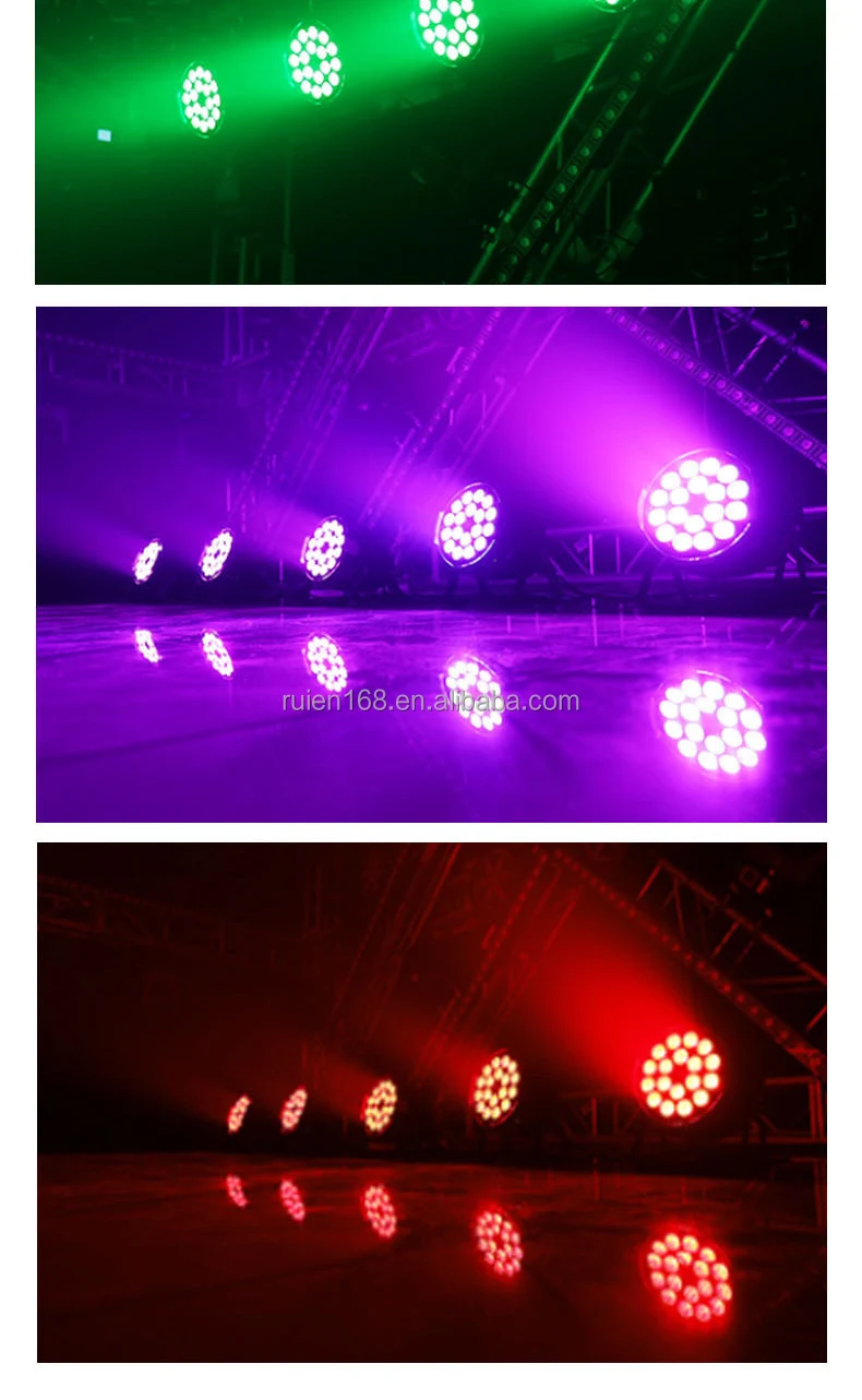 Factory Direct 18 Pcs 4in 1 Full Color LED PAR Light RGBW Emitting ...