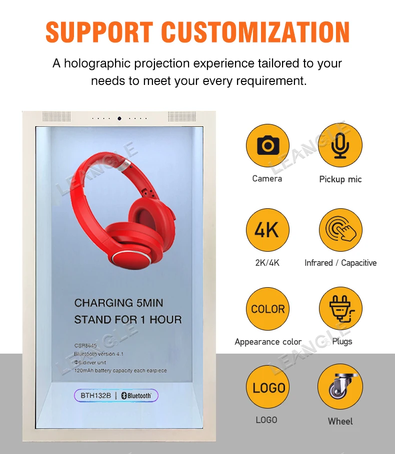 86inch Human Size Interactive 3D Hologram Box - UTOUCH