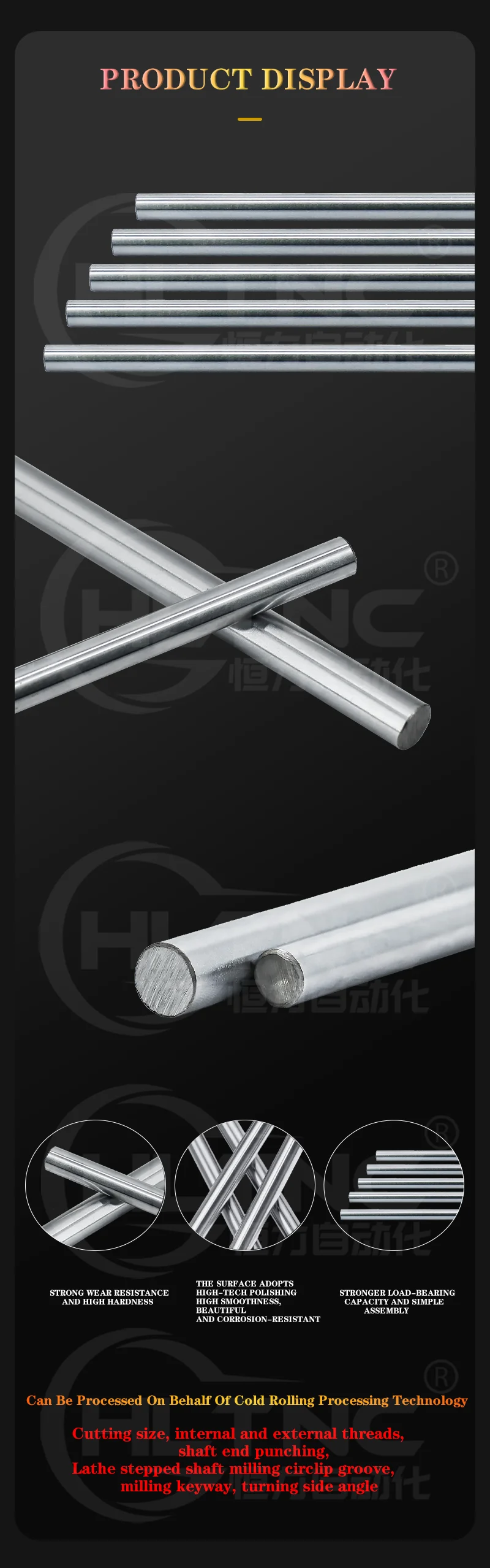 Hltnc Support Rail Units Linear Optical Axis 8mm 10mm 12mm 14mm 16mm ...